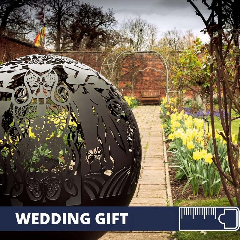 Fire pit WEDDING GIFT, fire pit with individual design – logifirepits