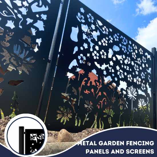 Durable Metal Garden Fence Screening Panels - UK Made, Any Size, Design ...