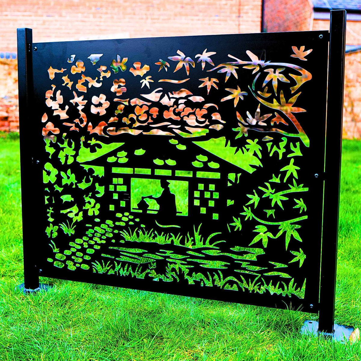 Garden Fencing Screens - Metal Corten Steel Fence Screening Panels ...
