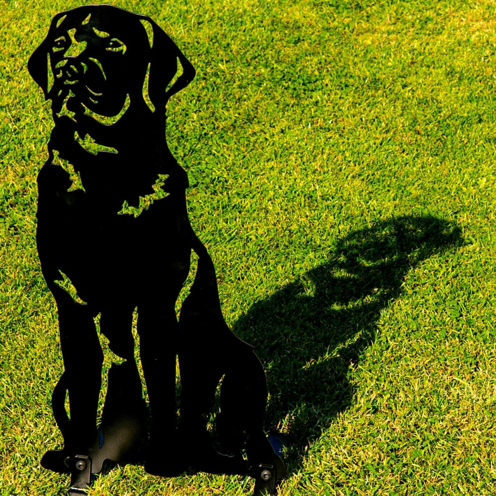 Black Chocolate Red Fox Labrador Statue Dog Owner Gift Garden Ornament ...