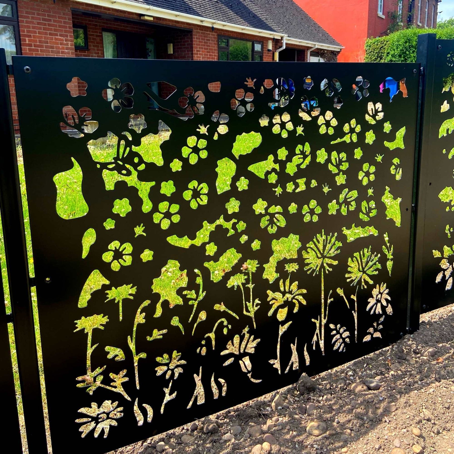 Garden Fencing Screens - Metal Corten Steel Fence Screening Panels ...